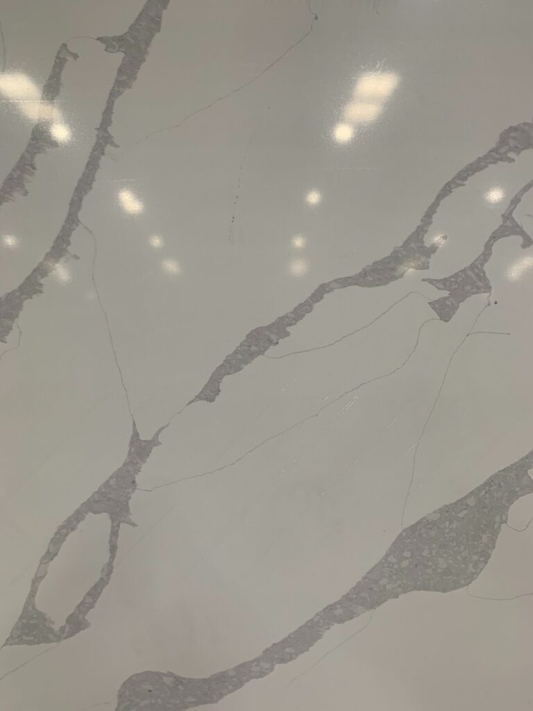 Calacatta Colossus Polished Quartz Countertops in Atlanta- MC Granite ...