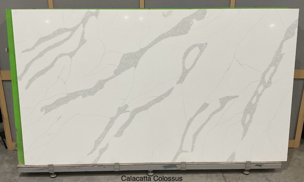 Calacatta Colossus Polished Quartz Countertops in Atlanta- MC Granite ...