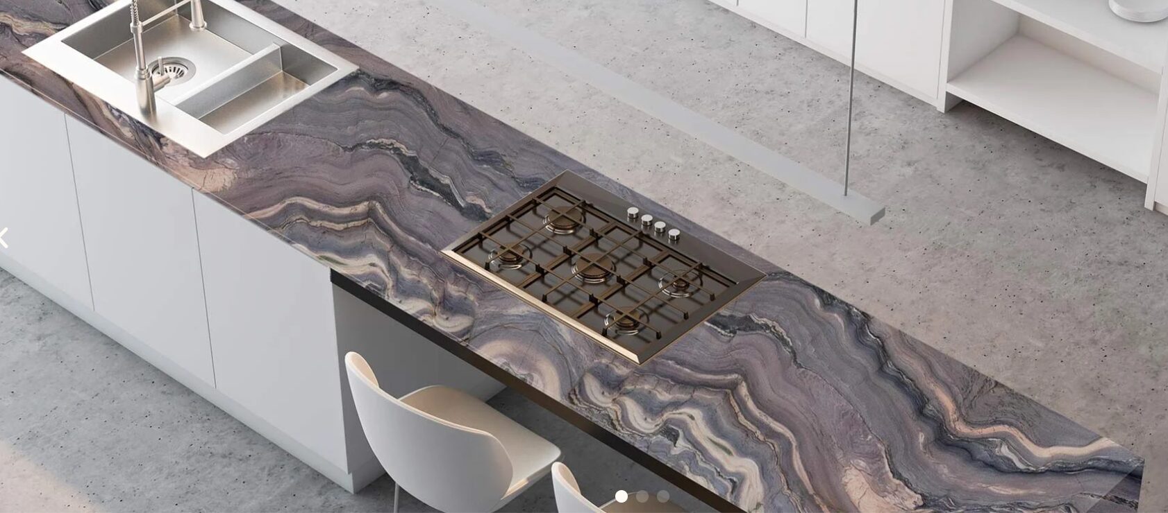 Explosion Blue Quartzite Countertops in Atlanta