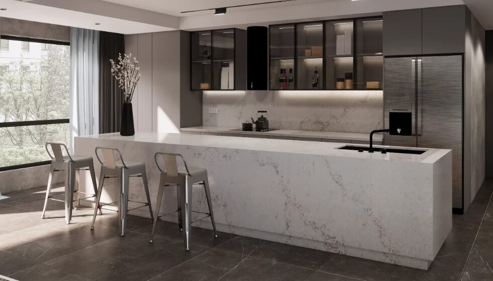 Vesuvio Quartz Quartz Countertops in Atlanta GA - MC Granite Countertops